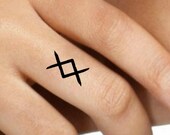 Inguz Temporary Tattoo 6 Inspirational Tattoos | Etsy