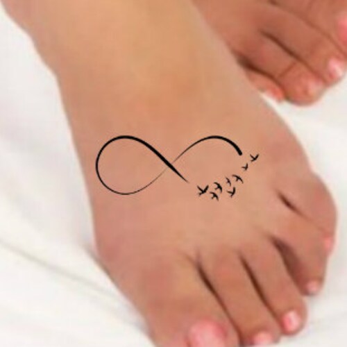 Custom Infinity Temporary Tattoo - Etsy
