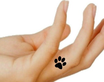 Cat Paw Temporary Tattoo Sticker set of 2 - Etsy