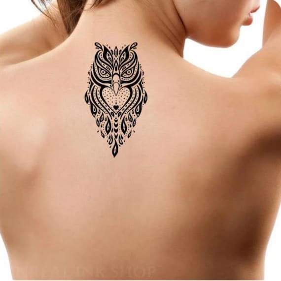 Owl Back Tattoos