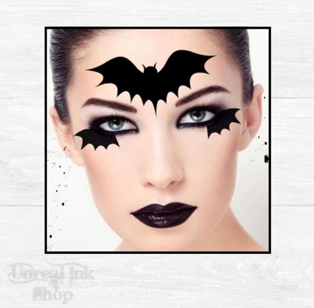 Bats Temporary Tattoo Halloween Bats Costume Bat Fake Tattoos ...
