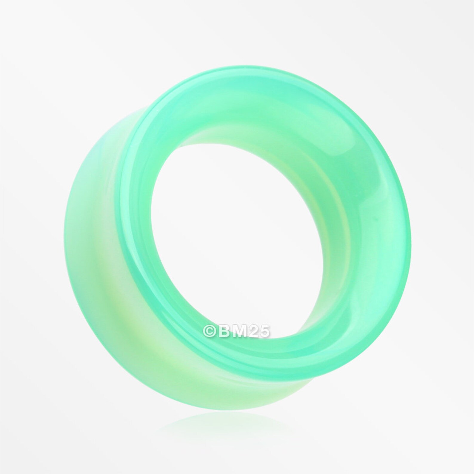 A Pair of Mint Opalite Stone Double Flared Eyelet Plug - Etsy