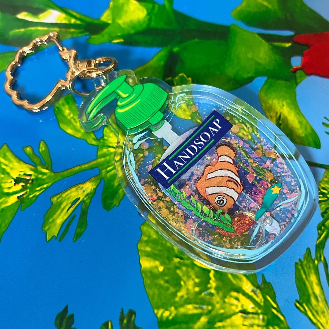 Nostalgic Fish Soap - Liquid Keychain - Etsy