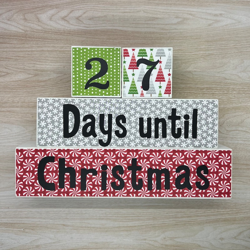 Countdown Blocks - Etsy