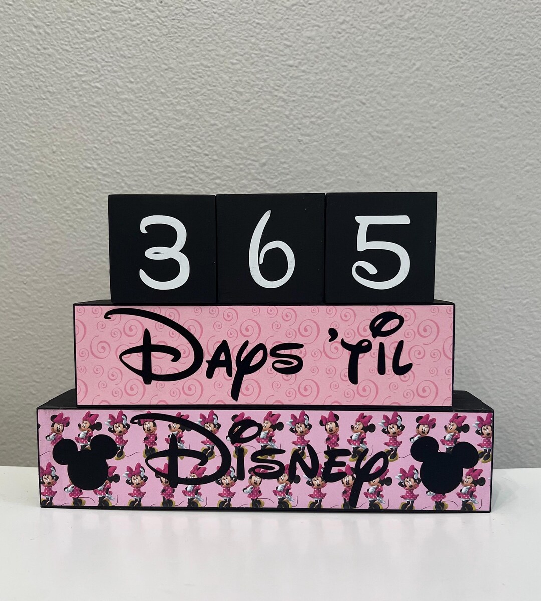 Disney Vacation Countdown Blocks. With Four Number Cubes, Days Til and ...