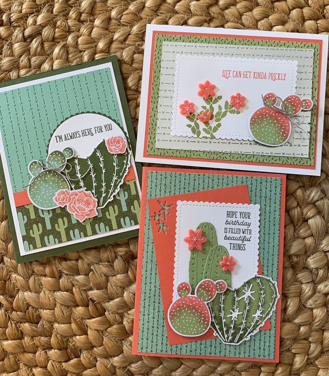 Happy Birthday Cactus Card, Sympathy Cactus Card Set, I’m Always Here ...