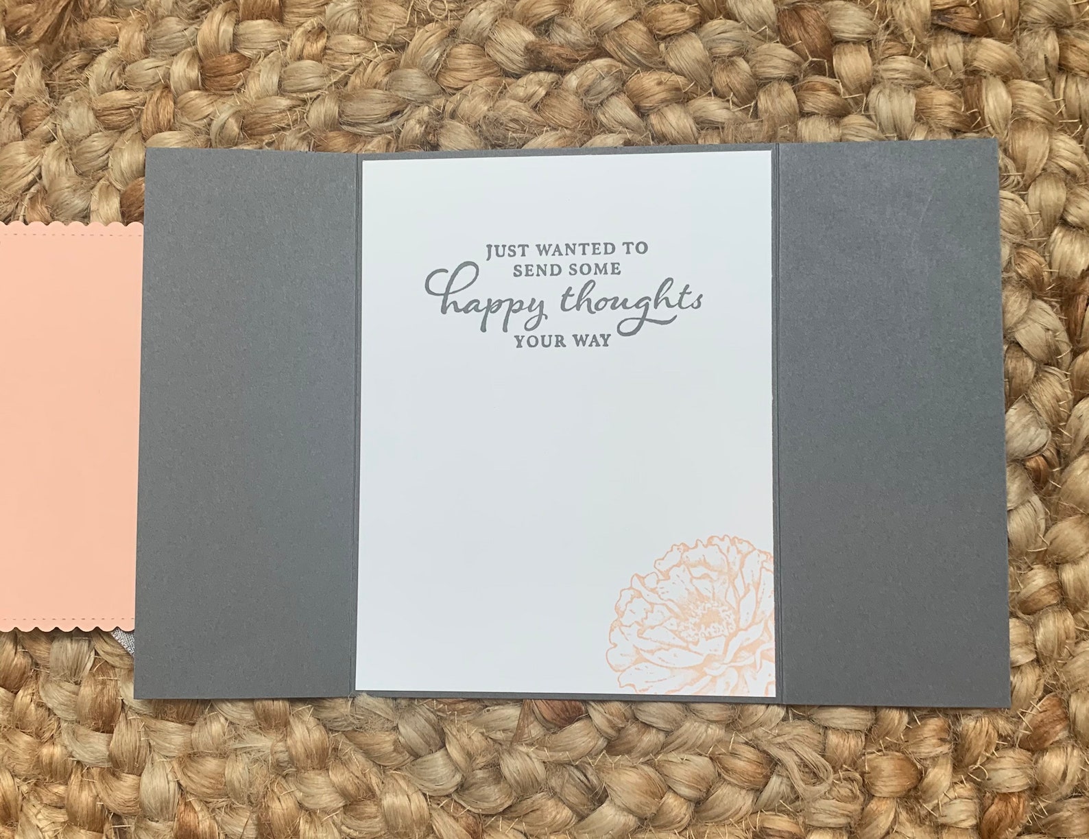 Thinking of you card happy thoughts card thank you card | Etsy