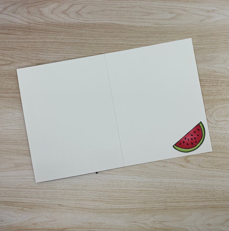 Handmade Watermelon Birthday Card: Sweet Sentiment - Etsy