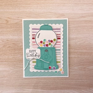 Happy Birthday Gumball Machine Card, Stampin' Up! Gumball Greetings ...