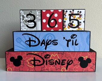 Disney Countdown Blocks - Etsy