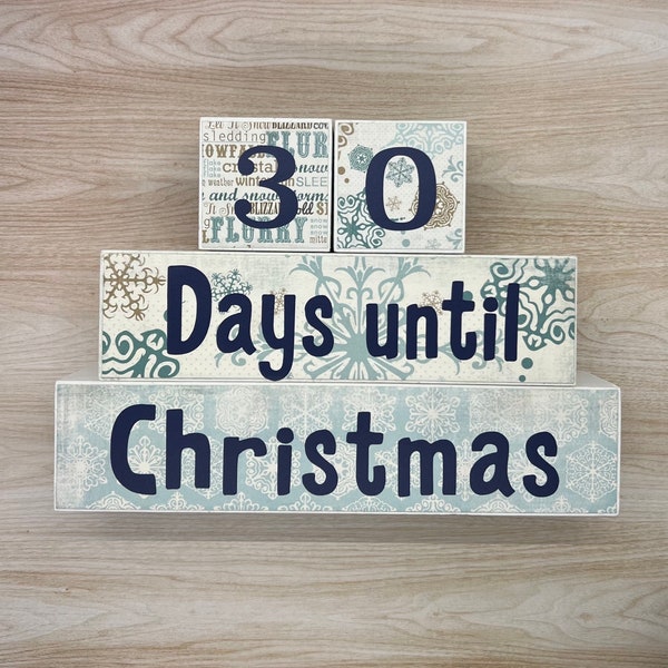 Countdown Blocks - Etsy