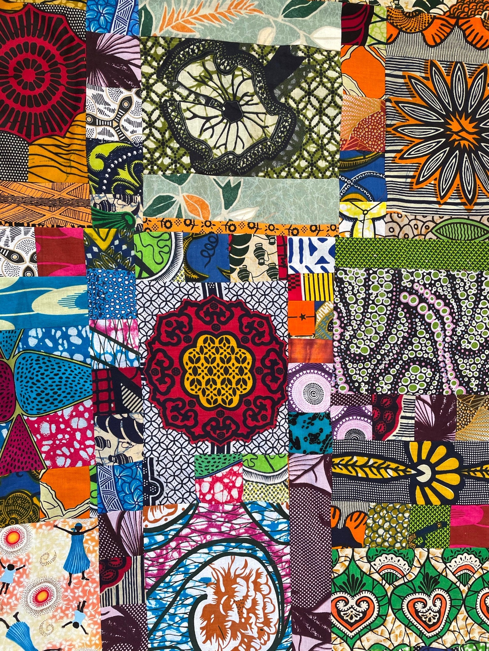 Floral African Designs With Green Velvet Backing - Etsy