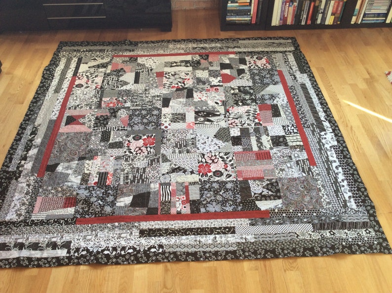 Black With a Touch of Red - Etsy