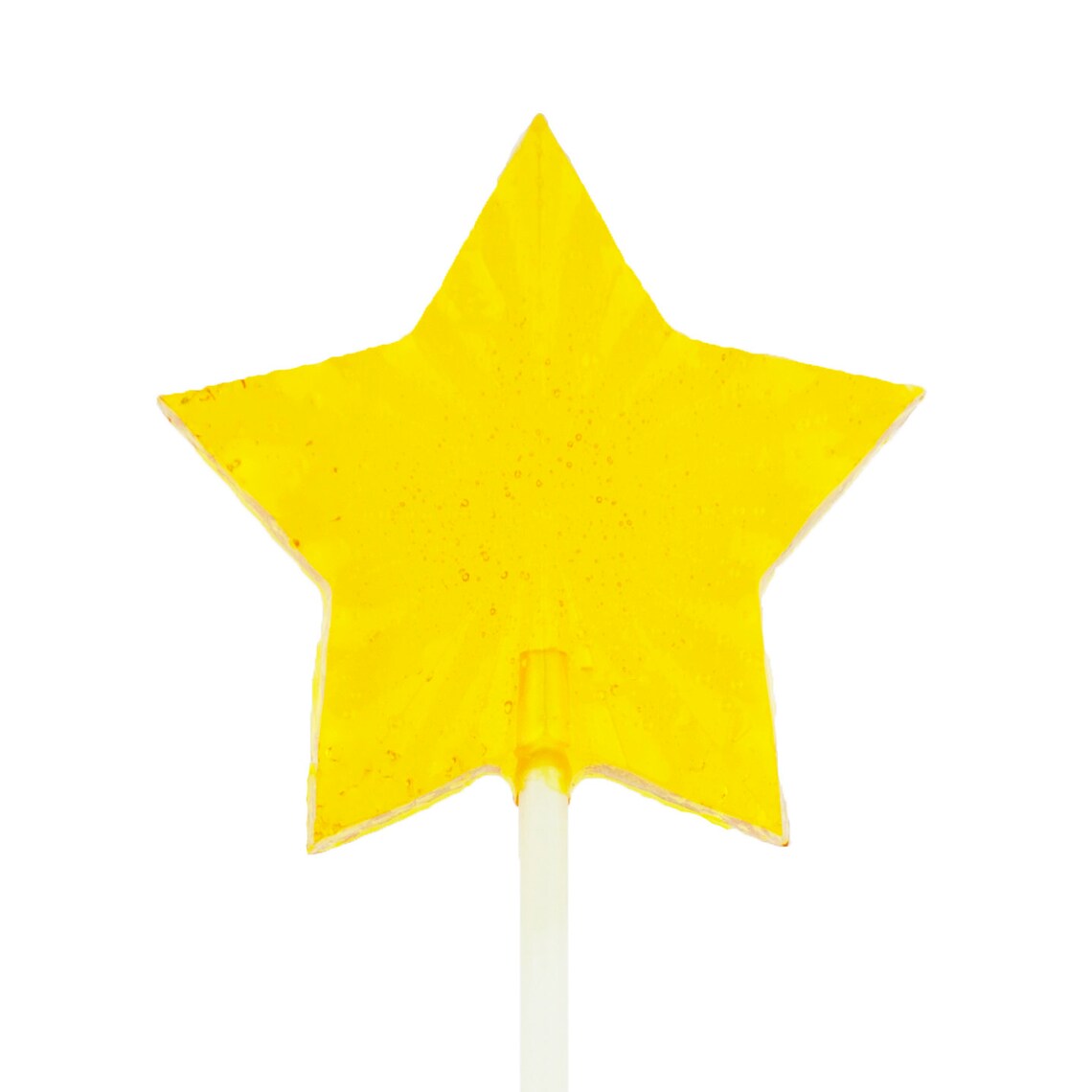 Yellow Star Lollipops Candy Peach Flavor 24 Pieces by | Etsy