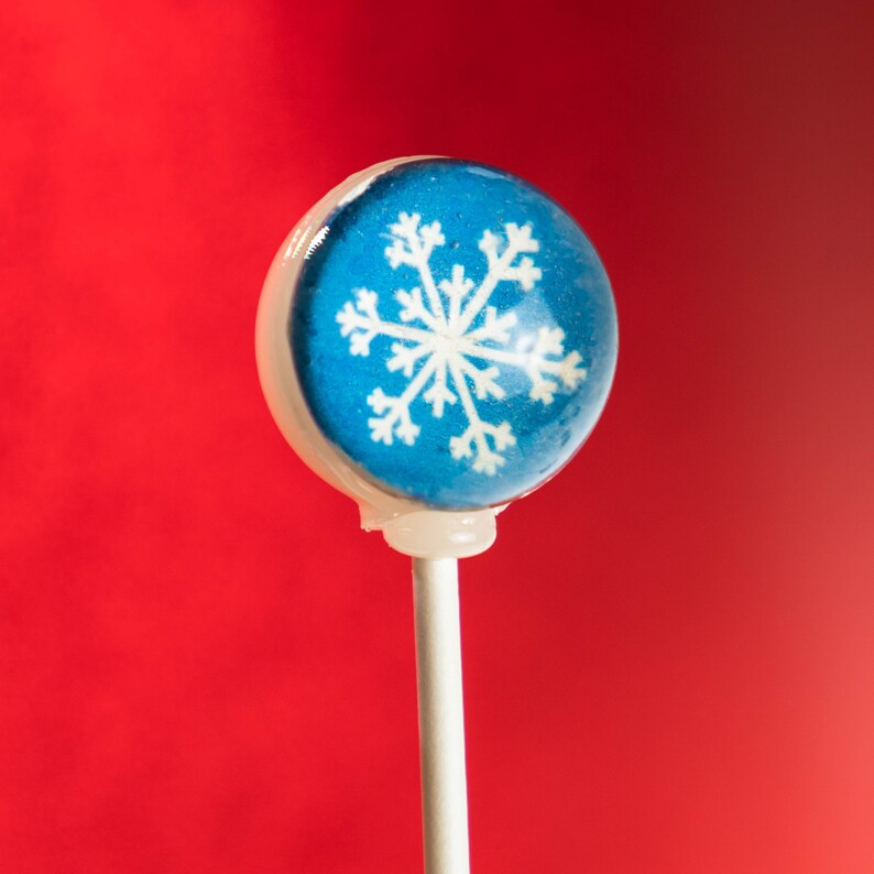 Frozen Snowflakes Picture Lollipops 10 Unique Designs for - Etsy
