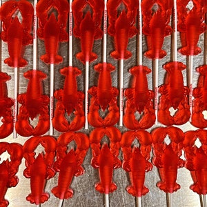 Large Lobster Lollipops, Watermelon Flavor, 3.5-inch, Red, 24 Pieces ...