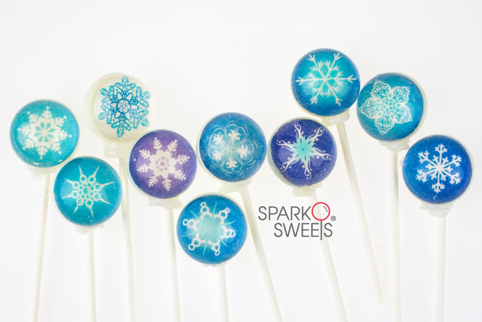 Frozen Snowflakes Picture Lollipops 10 Unique Designs for - Etsy