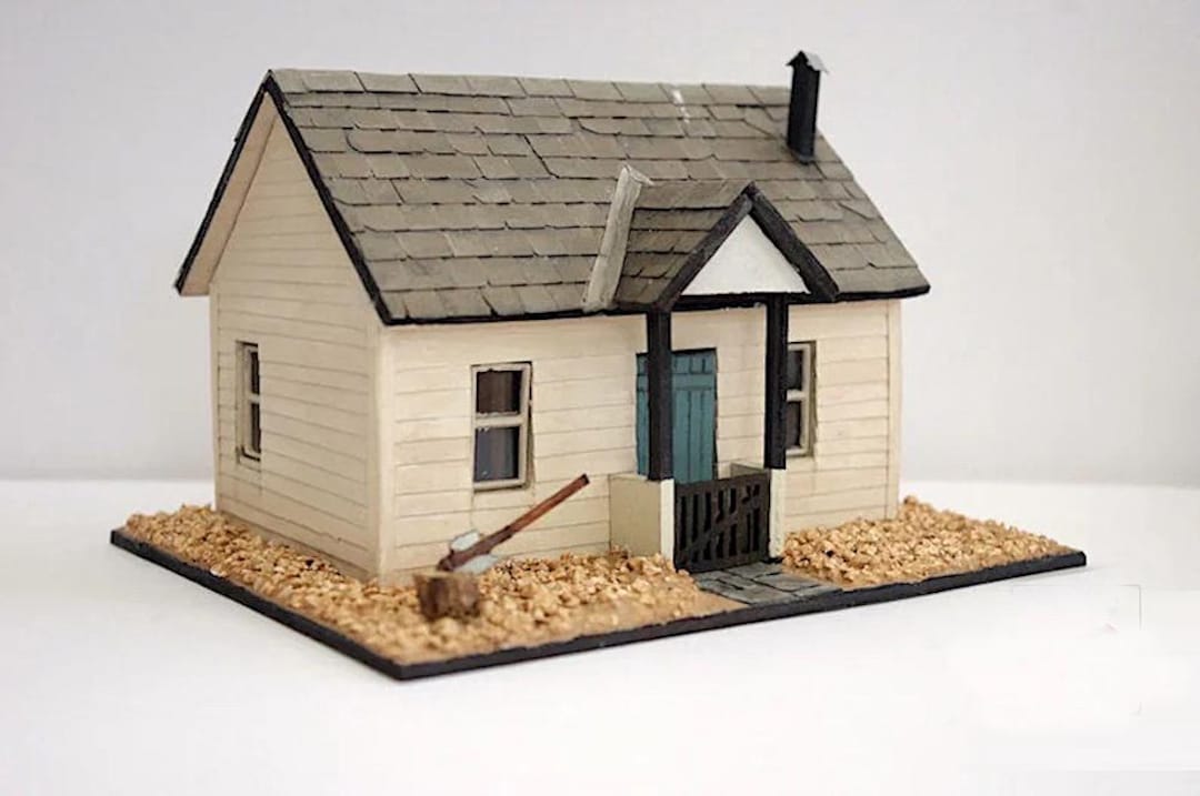 1:48th Sandy Cove Cottage Quarter Scale Wood Miniature Kit Model ...