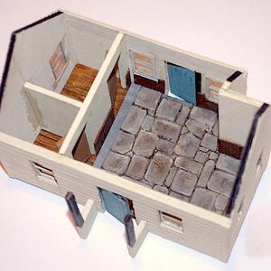1:48th Sandy Cove Cottage Quarter Scale Wood Miniature Kit Model ...