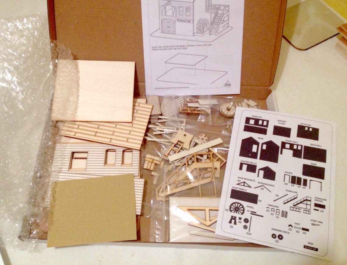 QUARTER SCALE DOLLHOUSE Traditional English Water Mill Easy to - Etsy