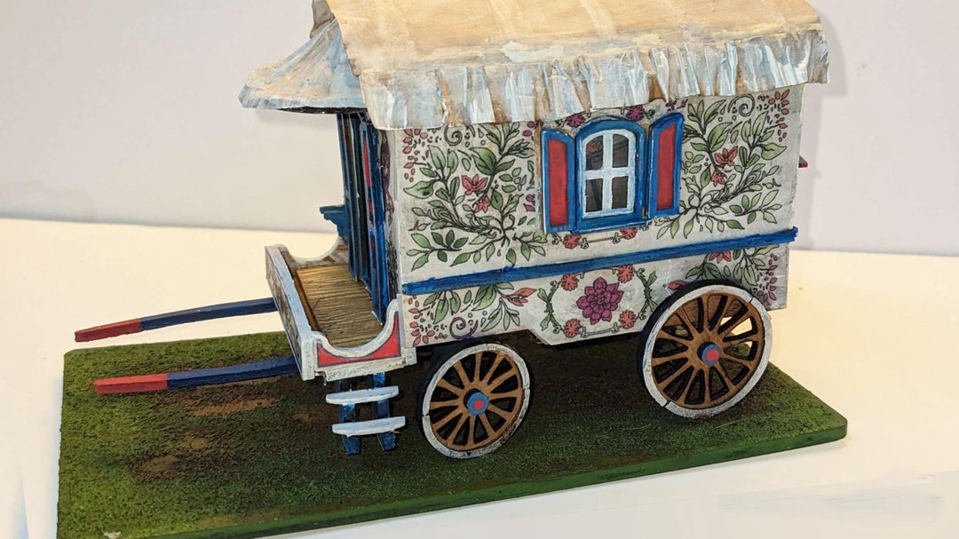 1:48th Crystal Caravan Miniature Kit Dollhouse Model Quarter Scale ...