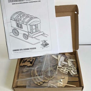 1:48th Crystal Caravan Miniature Kit Dollhouse Model Quarter Scale ...
