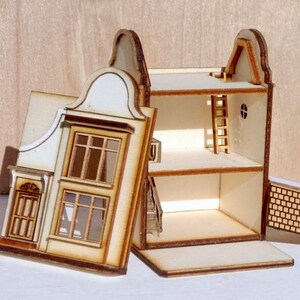 1:144th Scale Dutch House Dollshouse Miniature Model Wood Kit Gift - Etsy