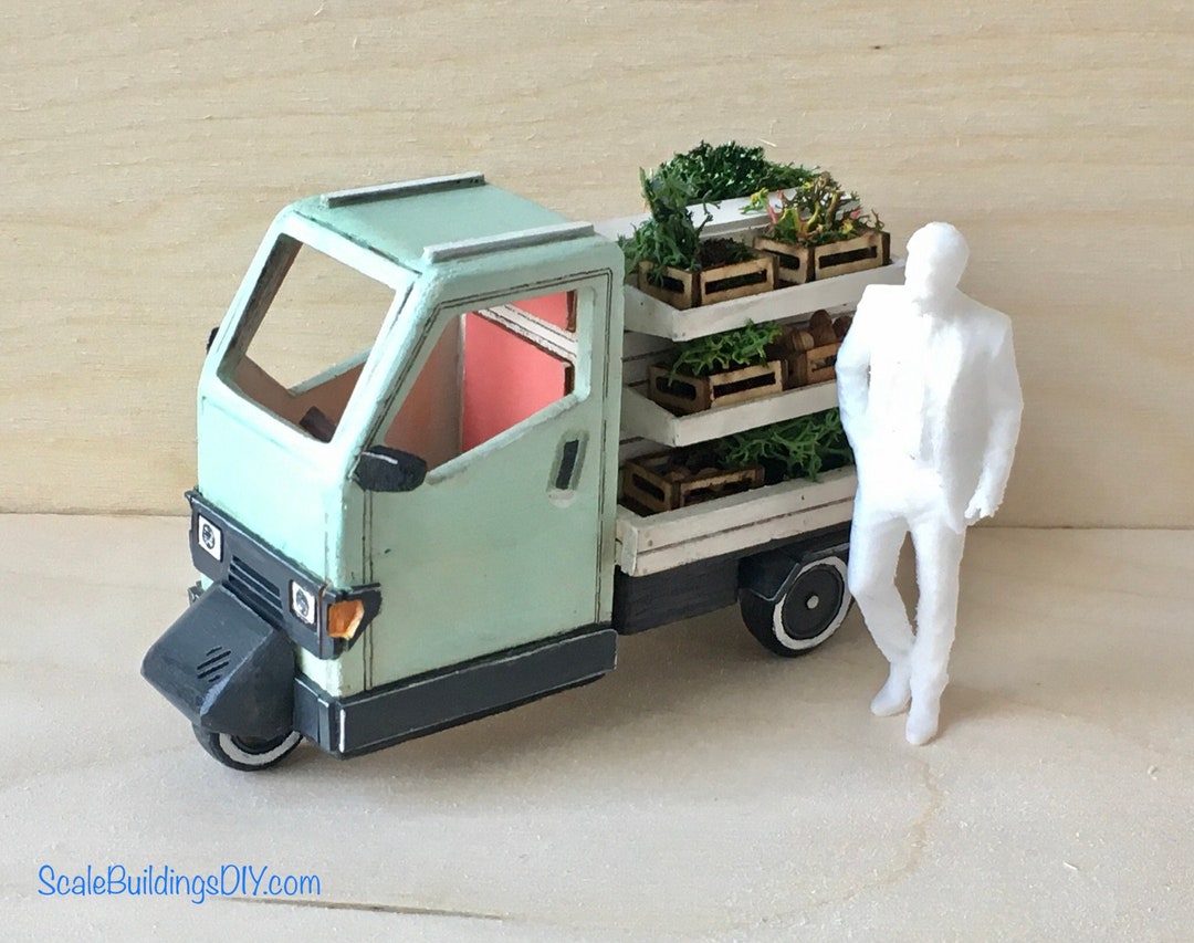 24th Scale Miniature Tuk Tuk Kit Model Half Scale Dollhouse Miniature ...