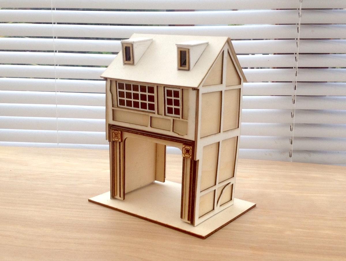 1:48 Tudor Arch Quarter Scale Dollhouse Miniature Kit Model Easy to ...