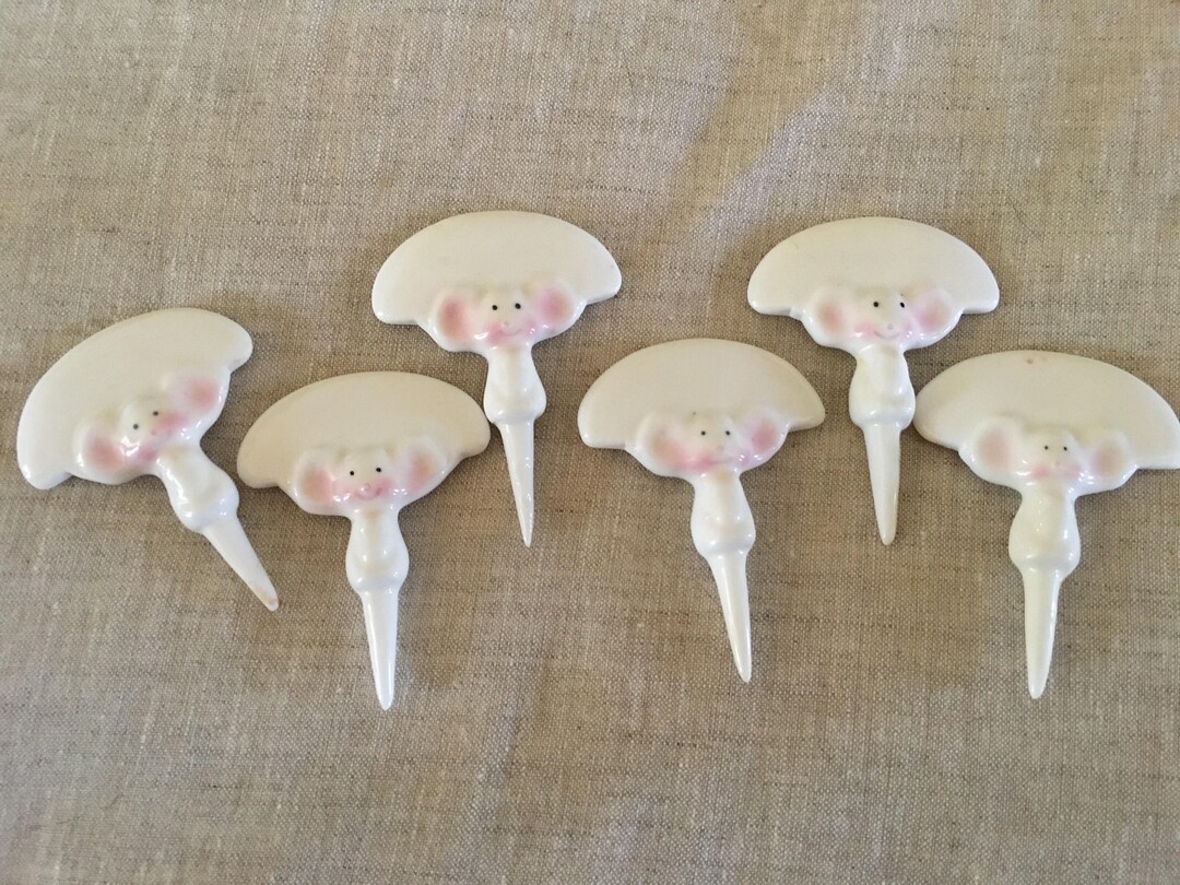Vintage Cheese Picks, Mouse Cheese Picks - Etsy