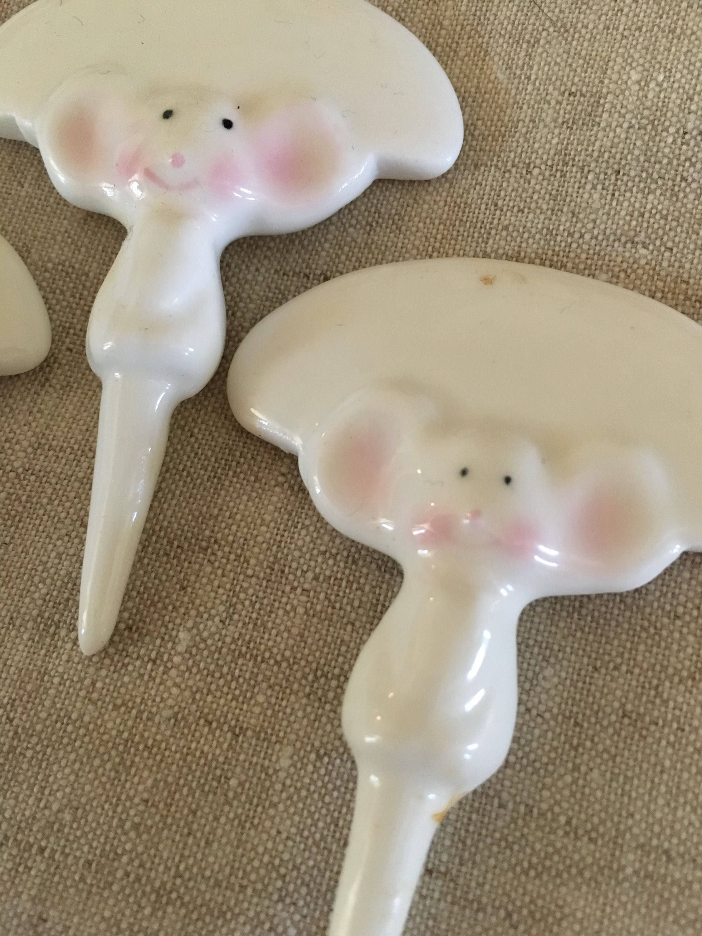 Vintage Cheese Picks Mouse Cheese Picks - Etsy