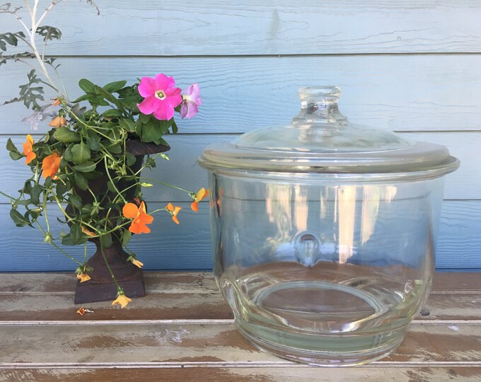 Vintage Dessicator Jar, Old Glass Jar, Herb Jar, Chemistry Jar - Etsy