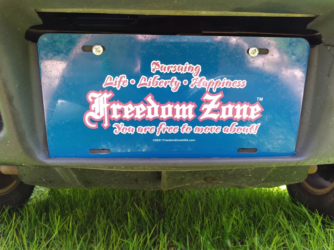Freedom Zone License Plate - Etsy