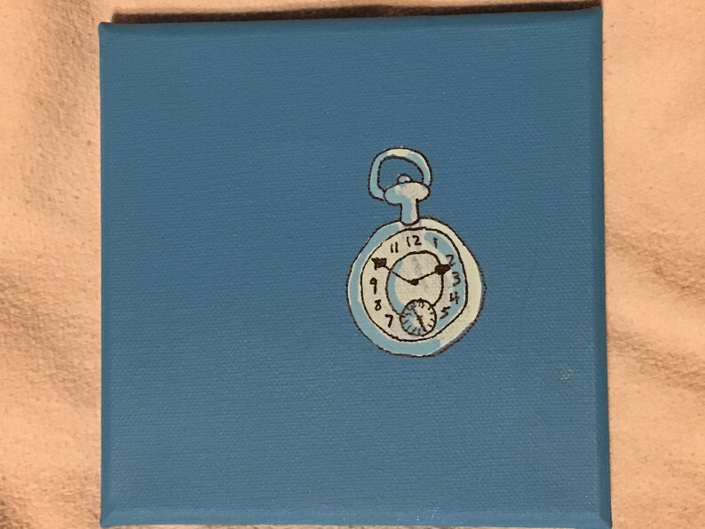 Pocket Watch Painting - Etsy