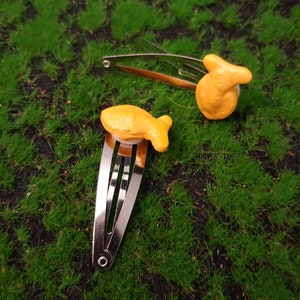 Goldfish Cracker Barrettes Hairclips HANDMADE Crispy and Cheesy - Etsy