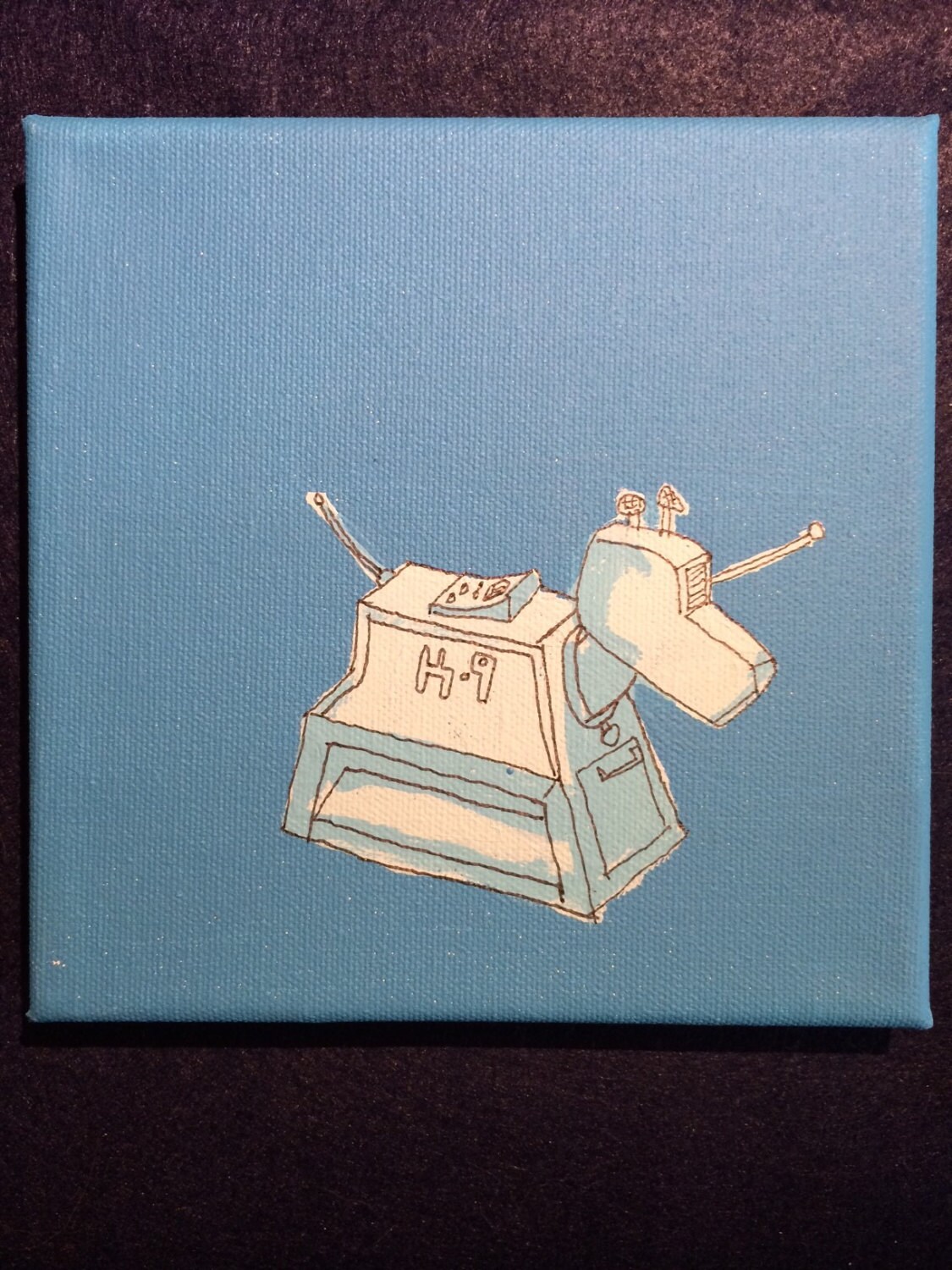 Dr Who K9 K-9 Painting - Etsy