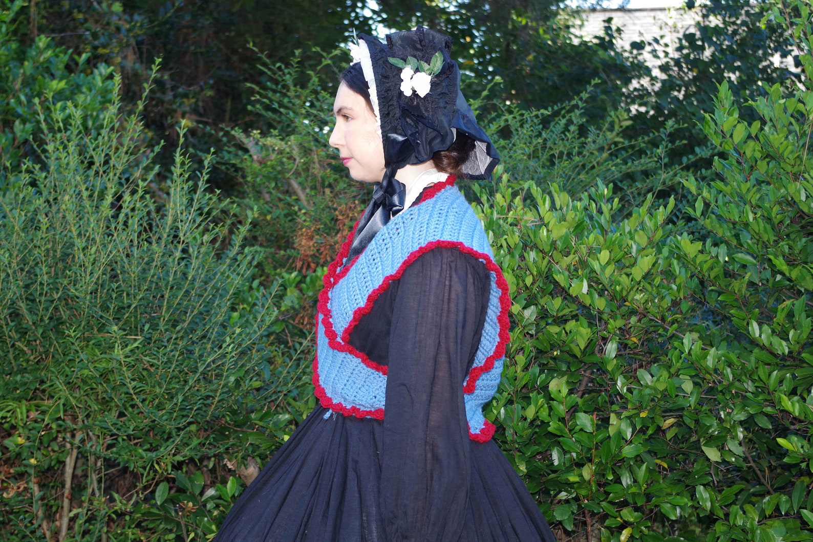 Sontag Wrap Shawl Bosom Buddy Civil War/victorian Era - Etsy