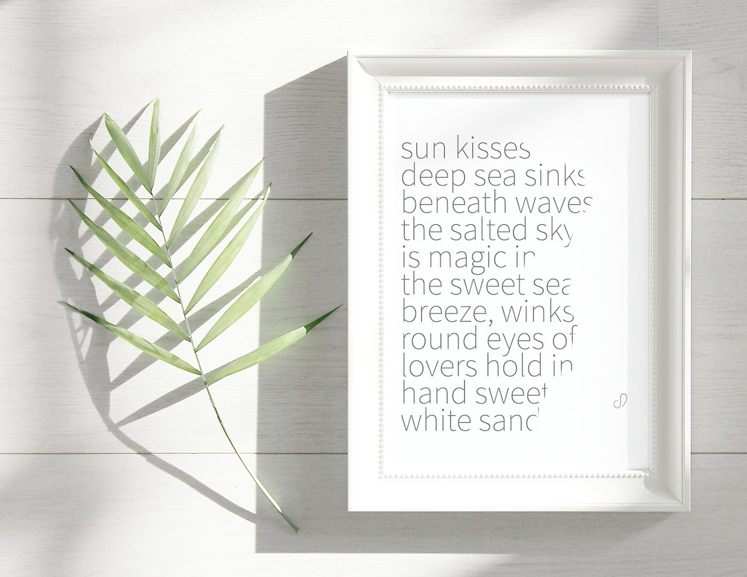 SUGAR Printable Poem. by Dream Design Create. Wedding Poem. Romantic ...