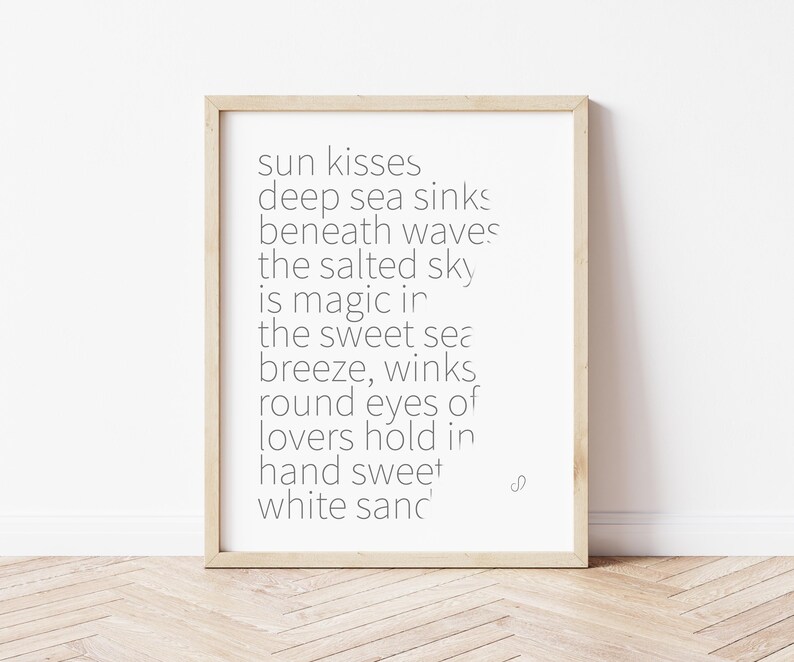SUGAR Printable Poem. by Dream Design Create. Wedding Poem. Romantic ...