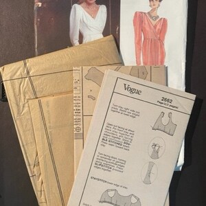 Vogue 2662 Sewing Pattern - Paris Originals - Emanuel Ungaro Dress Size ...