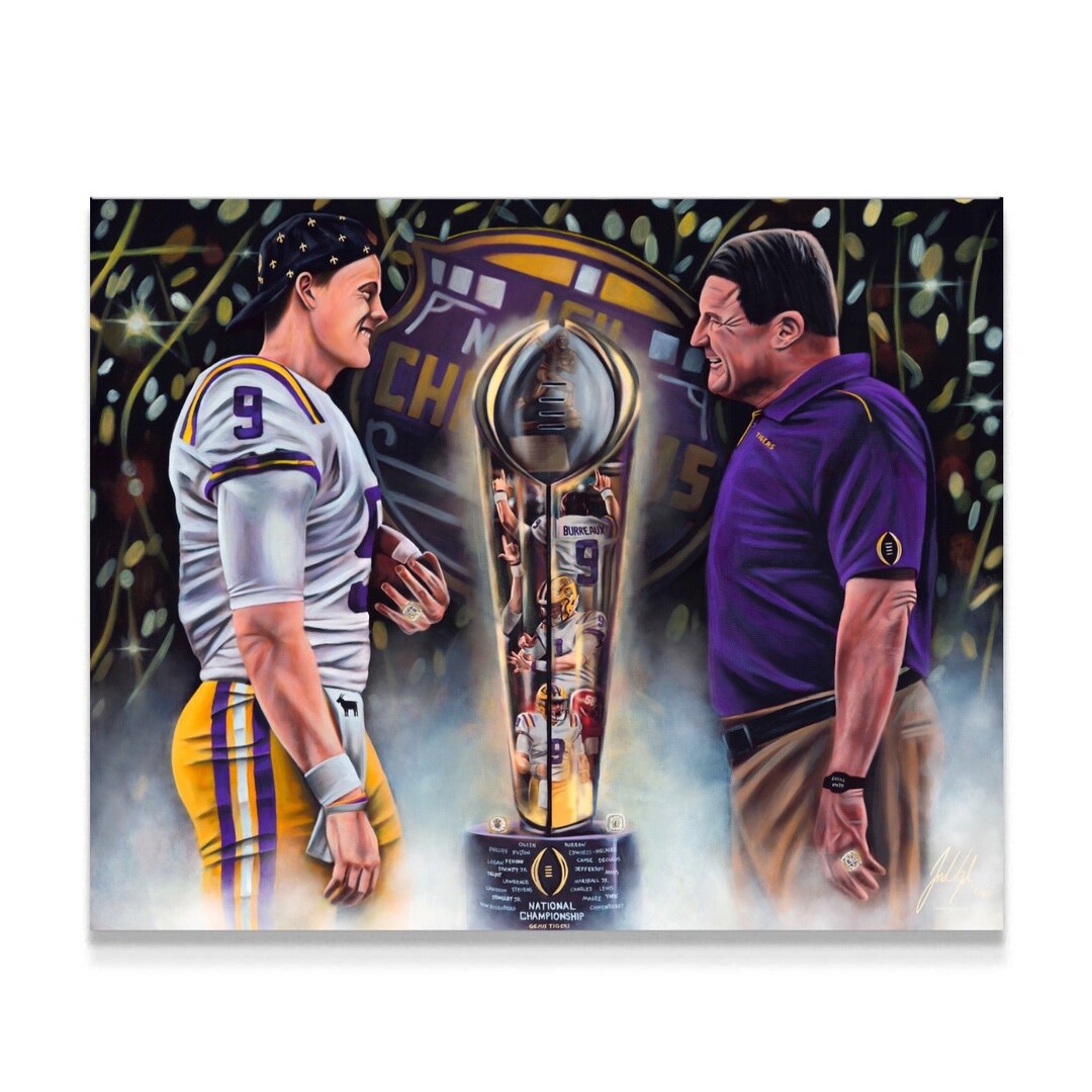 Burrow and Coach O Poster, American Football Wall Art, Cincinnati ...