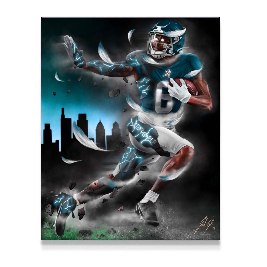 Devonta "slim Reaper Legacy" Canvas Print, American Football Wall Art ...