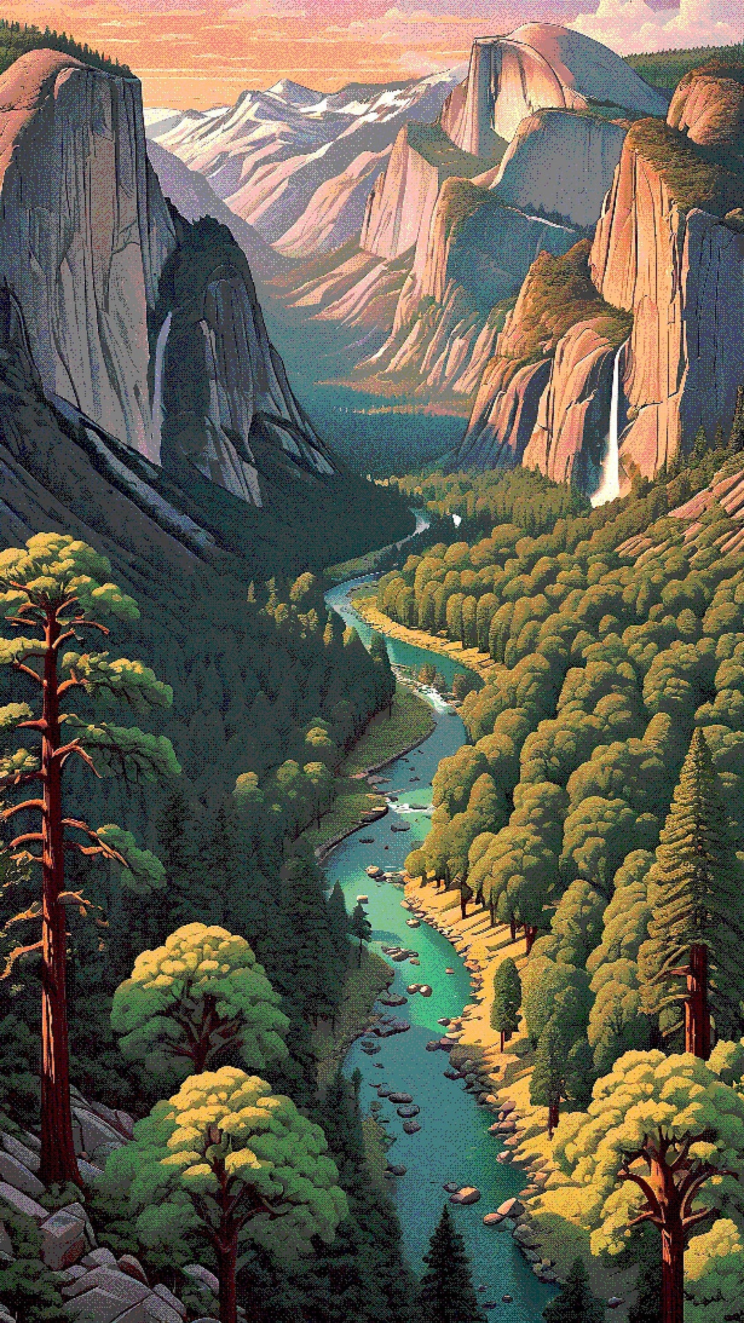 National Park Collection: Vintage Yosemite Valley (large) - Etsy