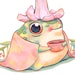 Cozy Frog Art Print | Original Wall Hanging | Cute Frog Art | Cozy ...