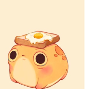 Marigold the Egg Toadst Frog Print | Art Print | Original Wall Hanging ...