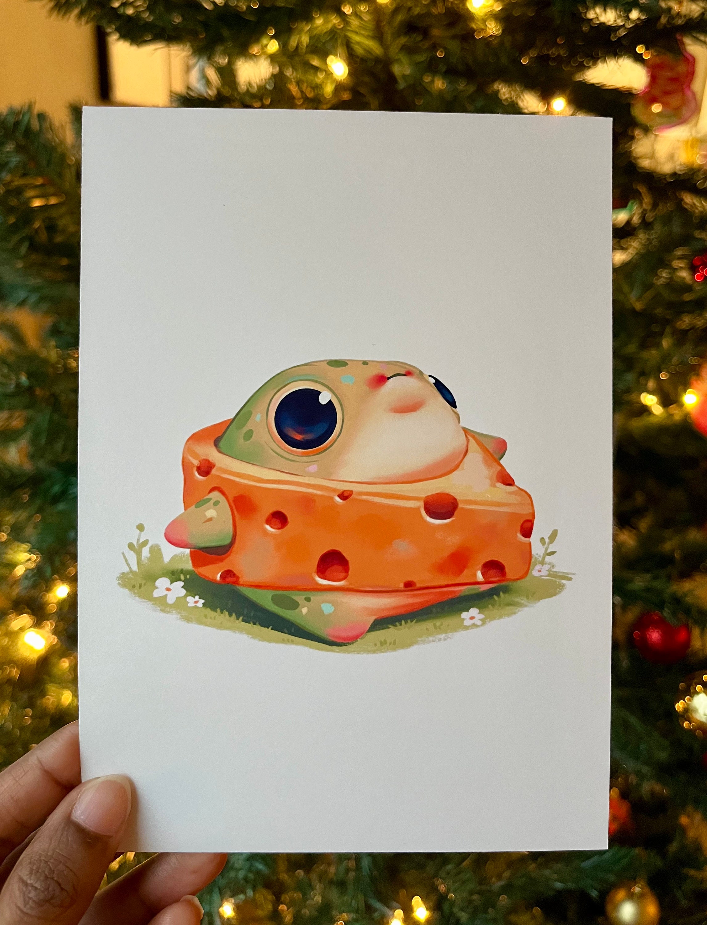 Cheese Frog | Art Print | Original Wall Hanging | Cottagecore Frog Art ...