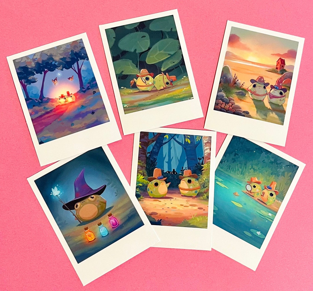 Sheriff and Deputy Frogs Polaroid Sticker Set | 2in Vinyl Waterproof ...