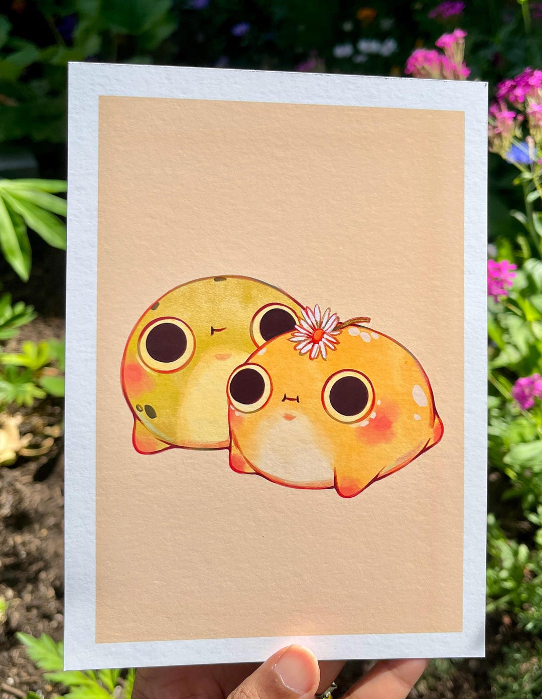 Fern and Buttercup Frogs | Art Print | Original Wall Hanging ...