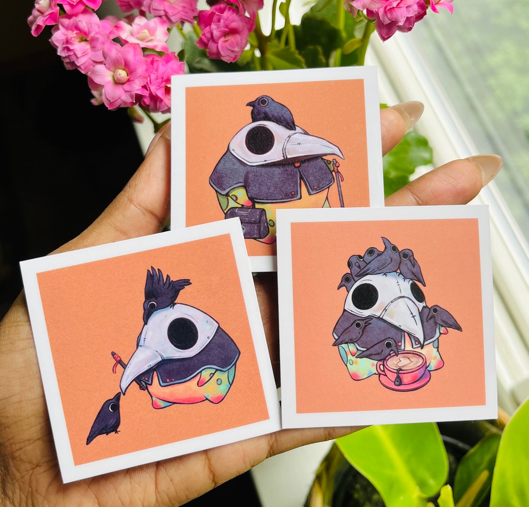 Plague Doctor Frogs Sticker Set | Vinyl Waterproof Sticker | Cute Frog ...