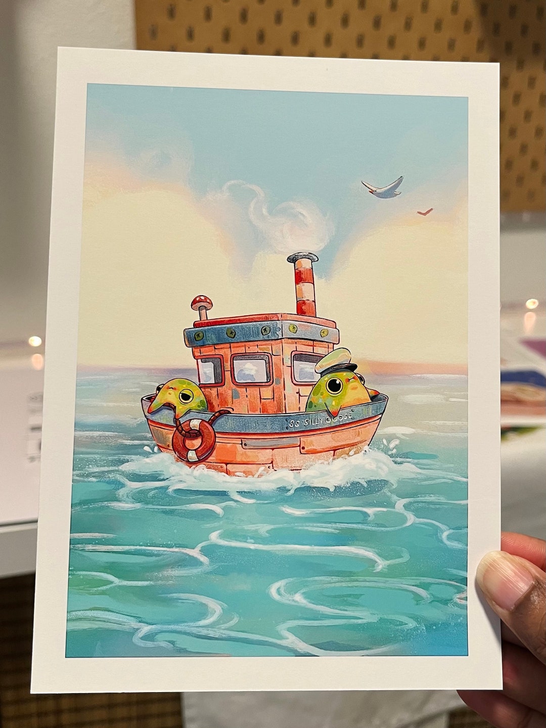 Sailor Frogs | Art Print | Original Wall Hanging | Cottagecore Frog Art ...